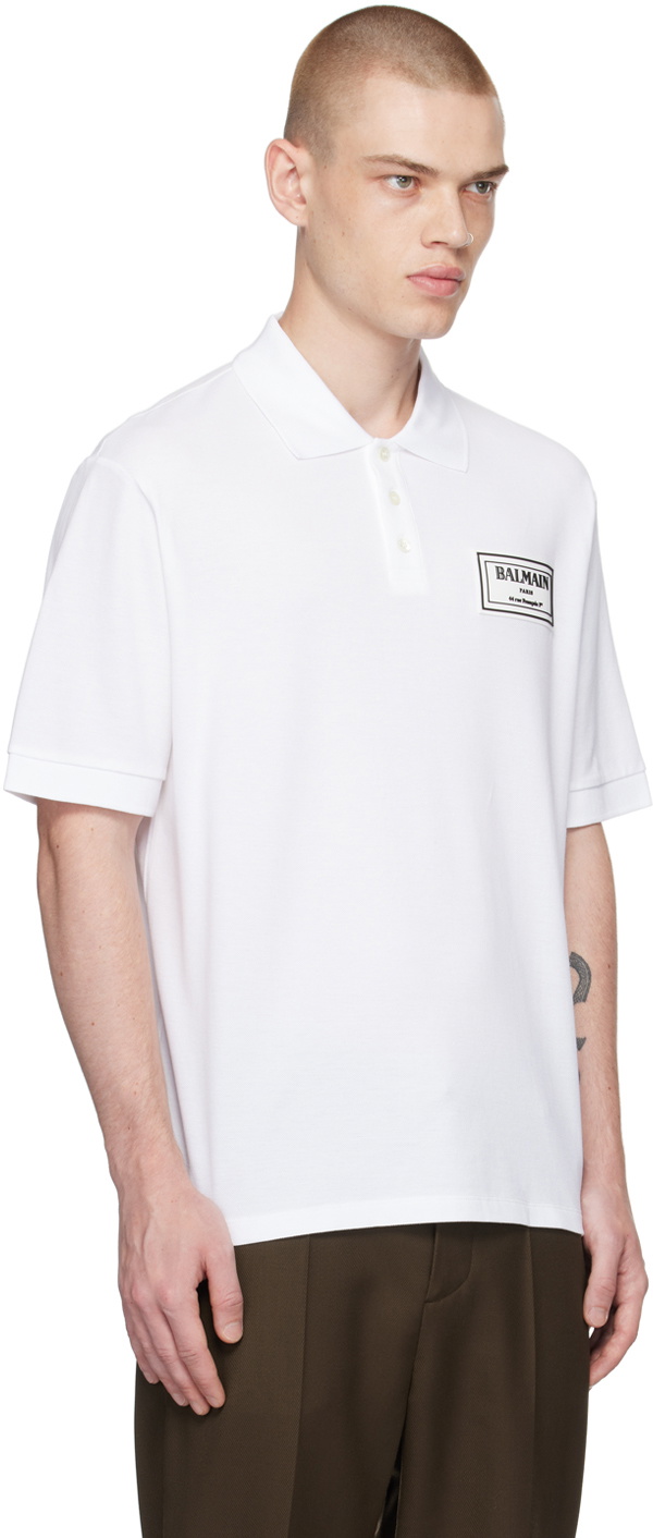 Balmain White Patch Polo Balmain