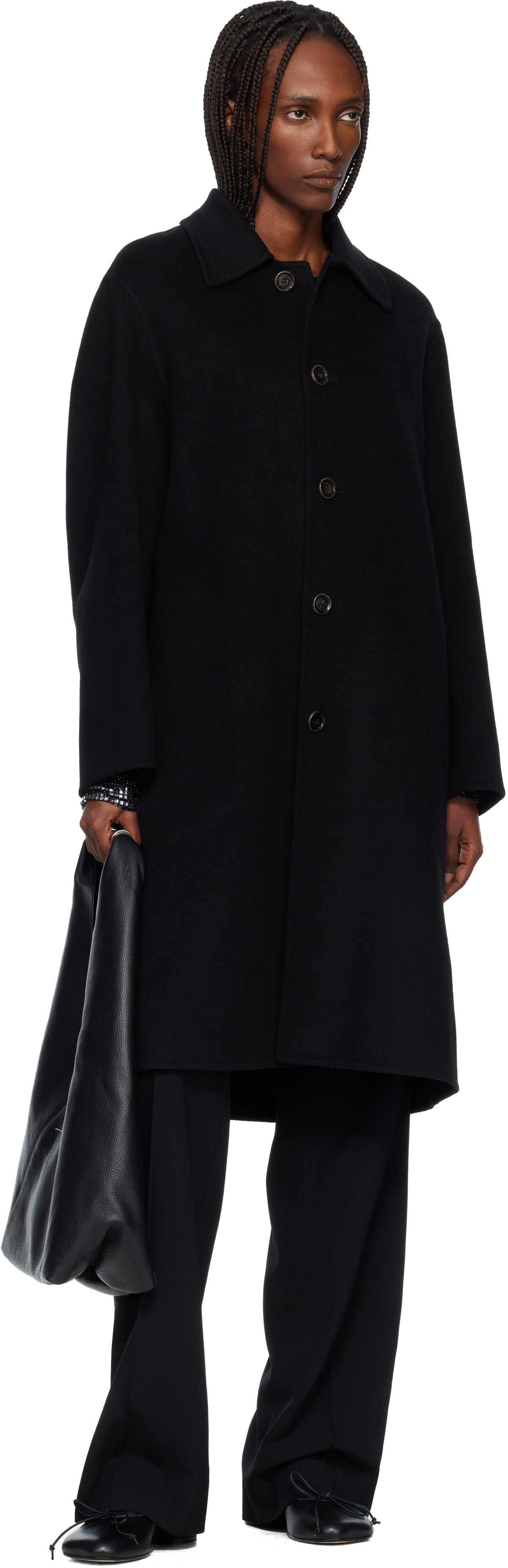 Maison Margiela Black Virgin Wool Trousers Maison Margiela