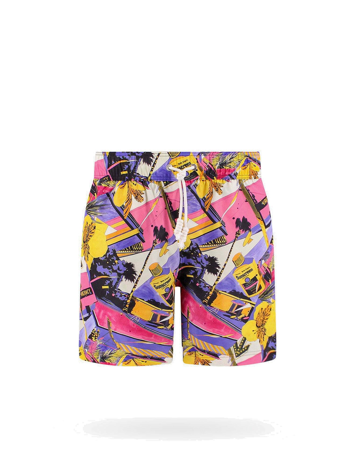 Palm Angels Swim Trunks Multicolor Mens Palm Angels