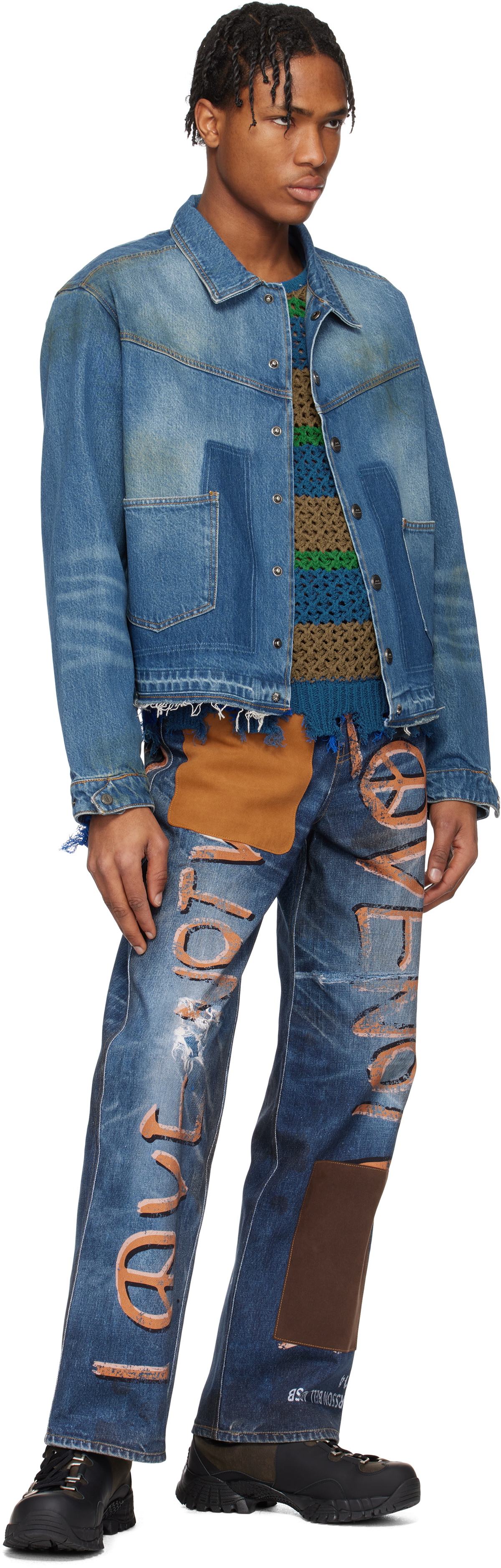 Andersson Bell Blue Rodeo Motorcycle Denim Jacket Andersson Bell