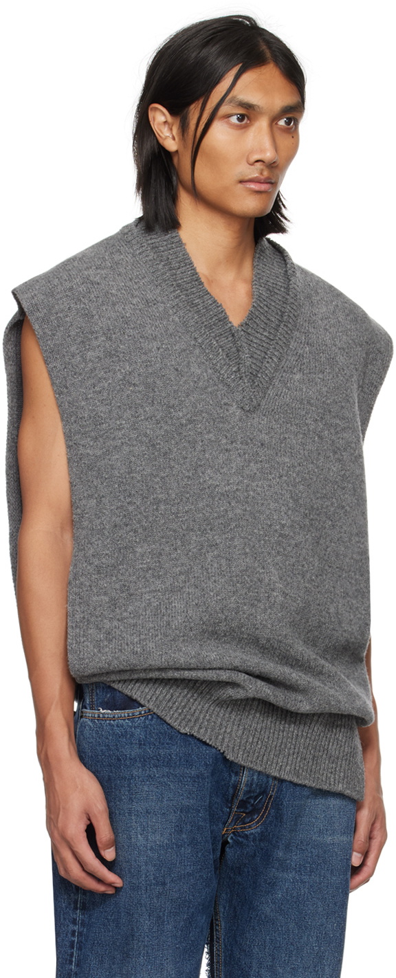 Maison Margiela Gray Layered Vest Maison Margiela