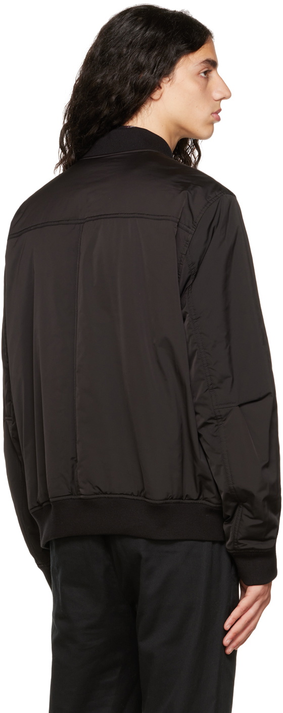 Vince Black Insulated Bomber Jacket Vince
