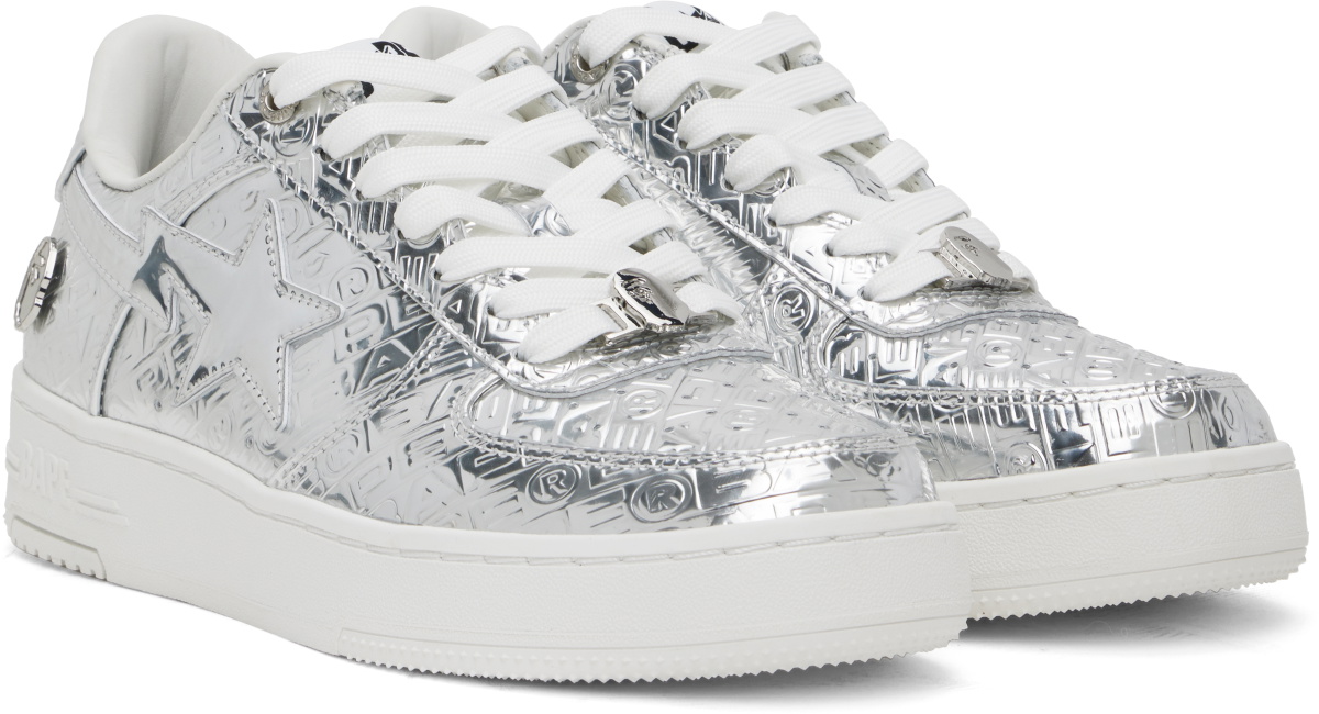 BAPE Silver BAPE STA #5 Sneakers A Bathing Ape