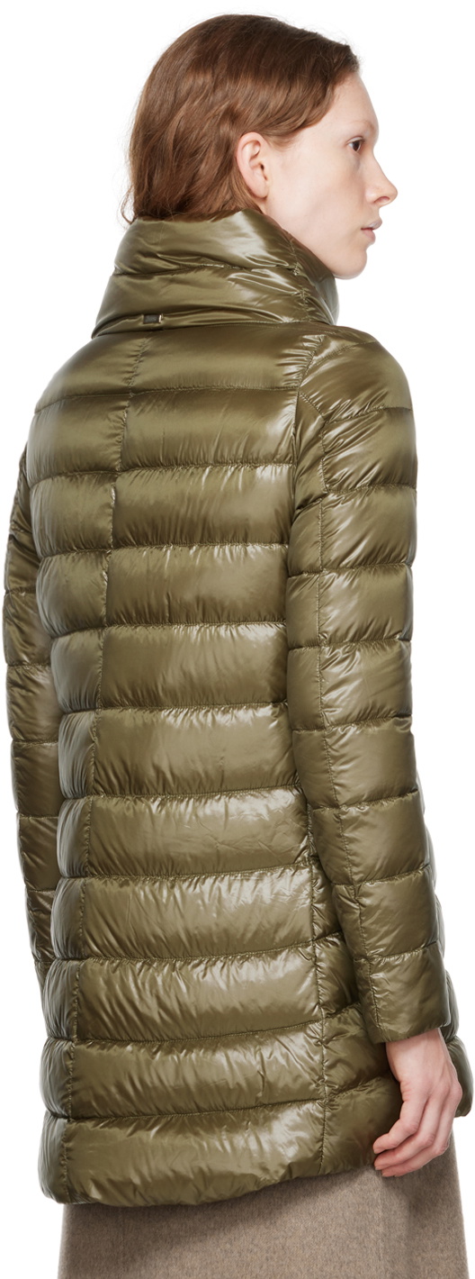 Herno Khaki Amelia Down Jacket Herno
