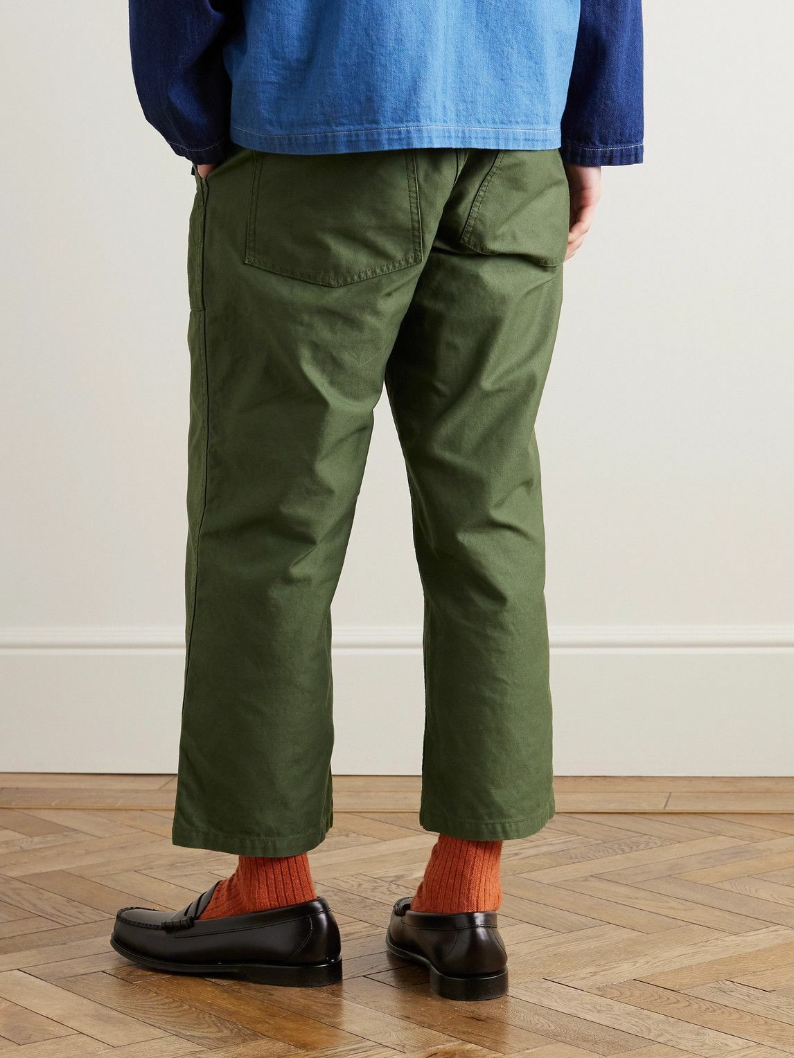 Beams Plus - Wide-Leg Cotton Trousers - Green Beams Plus