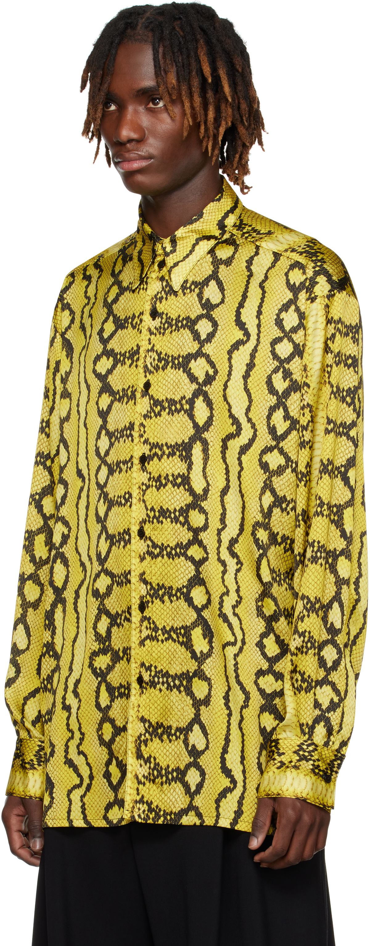 LU'U DAN Yellow 'Year of the Snake' 80's Club Shirt LU'U DAN