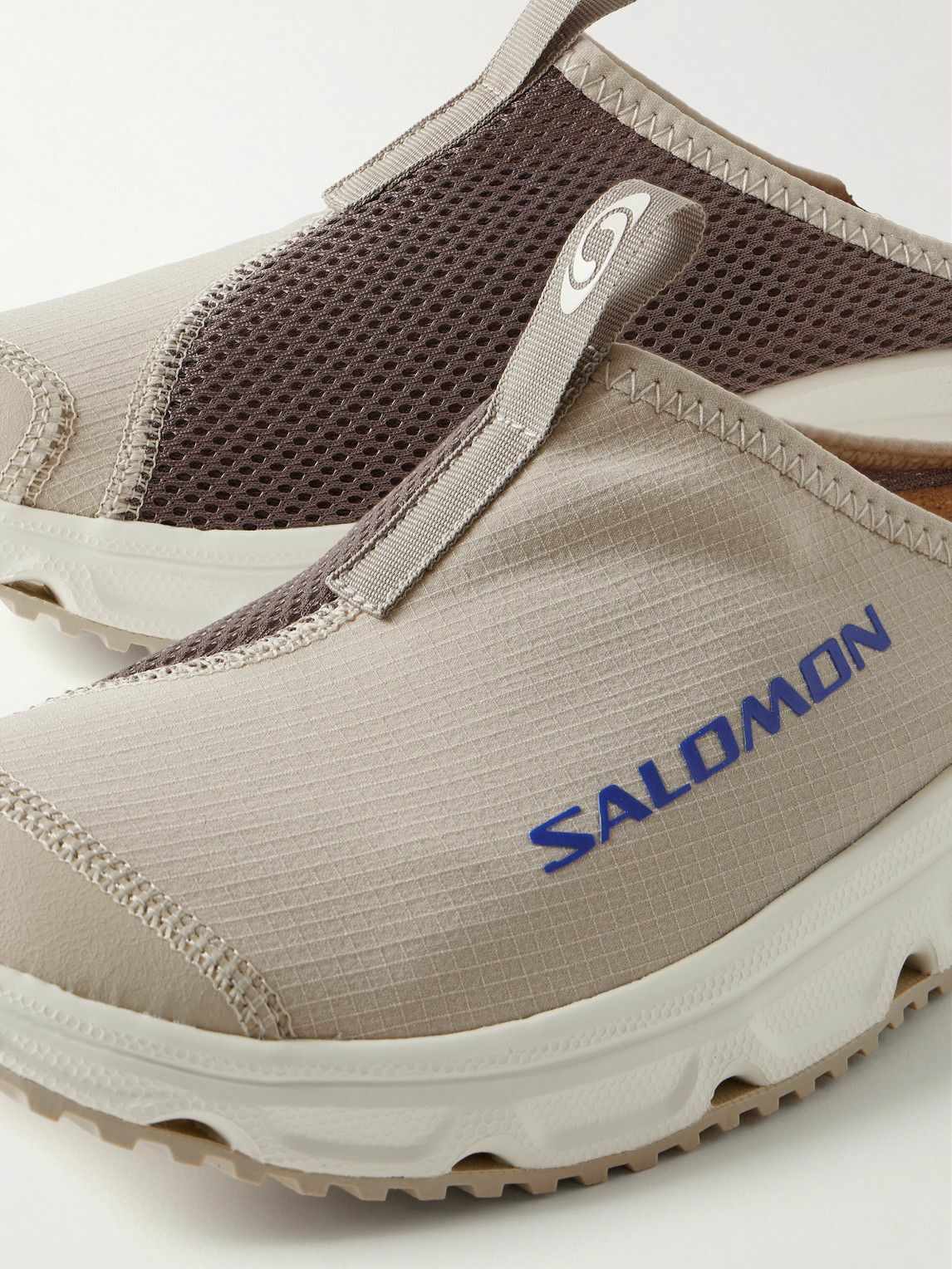 Salomon - RX Slide 3.0 Leather-Trimmed Ripstop and Mesh Slip-On ...