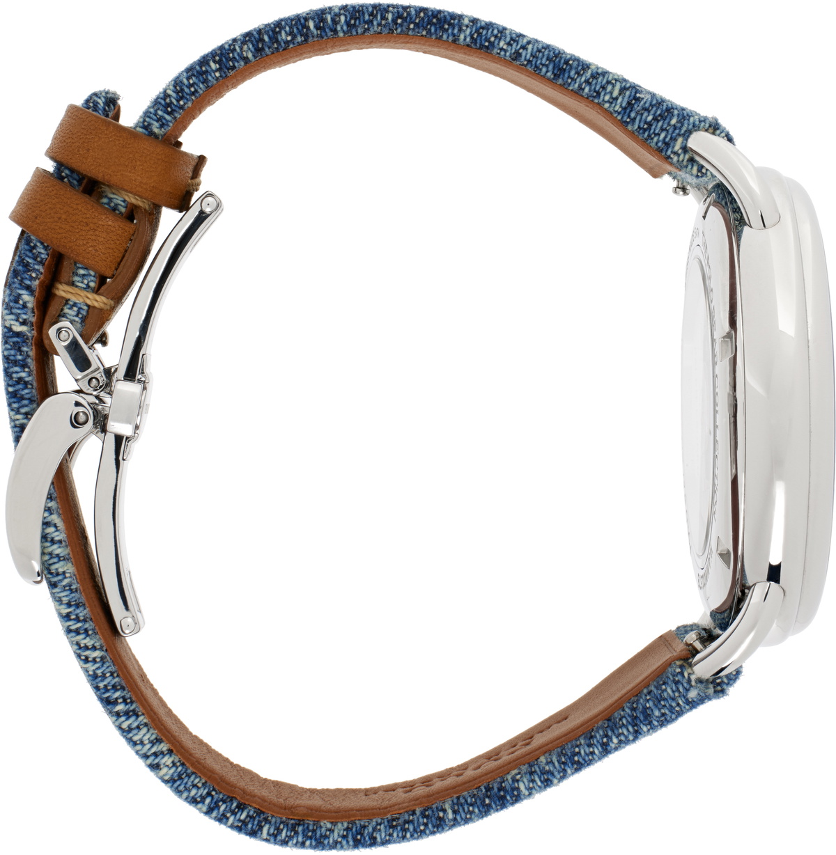 Polo Ralph Lauren Silver & Blue Denim Polo Bear Steel Watch Polo Ralph ...