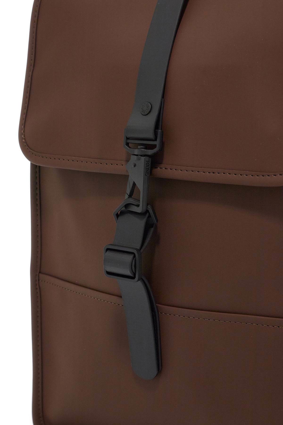 RAINS puffed mini backpack Brown Rains