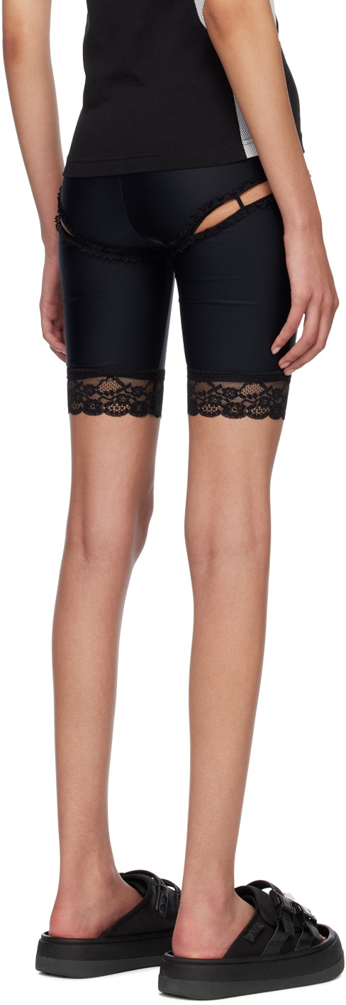 Pushbutton Black Layered Shorts Pushbutton