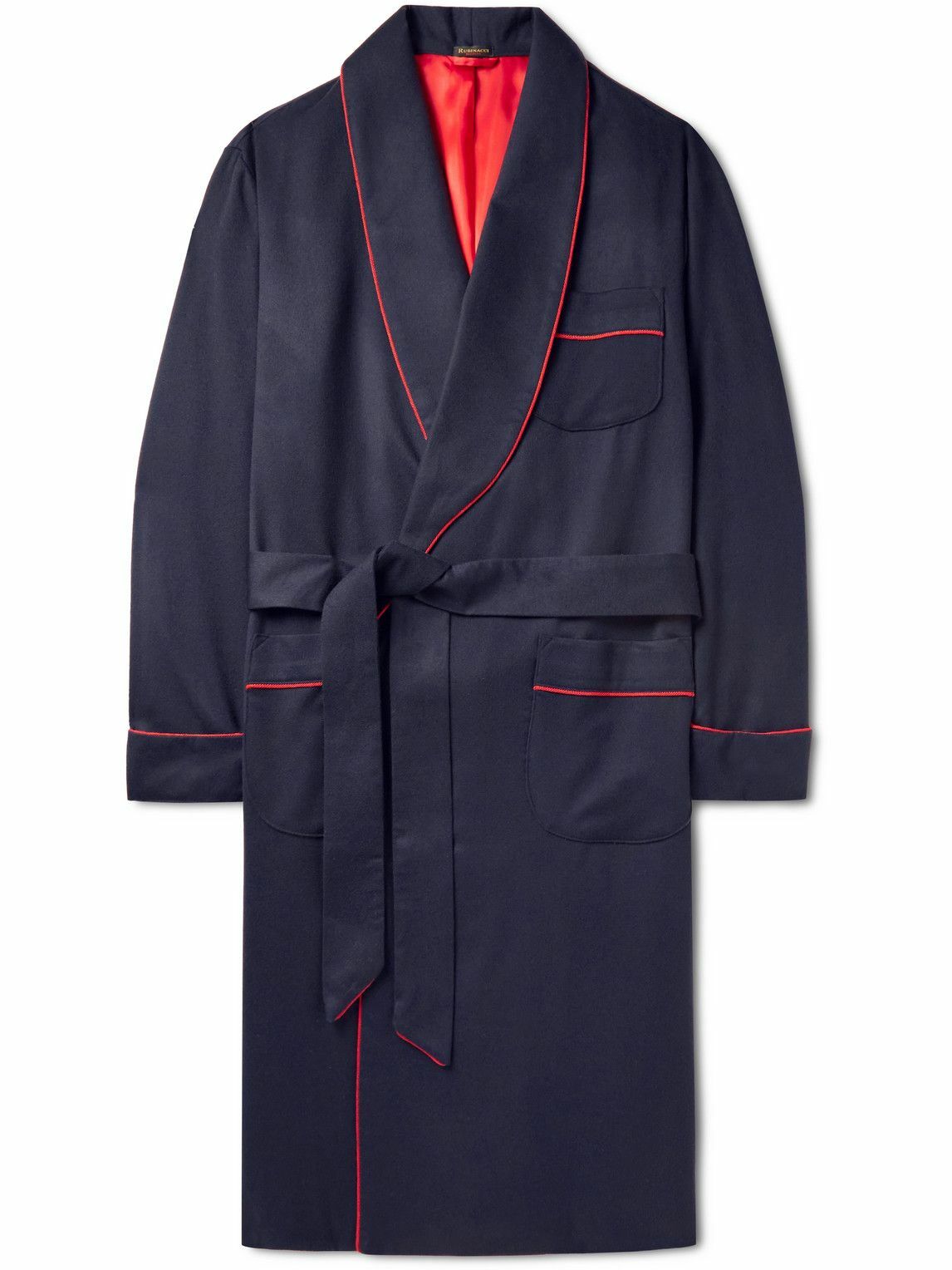 Rubinacci - Wool and Cashmere-Blend Robe - Blue Rubinacci