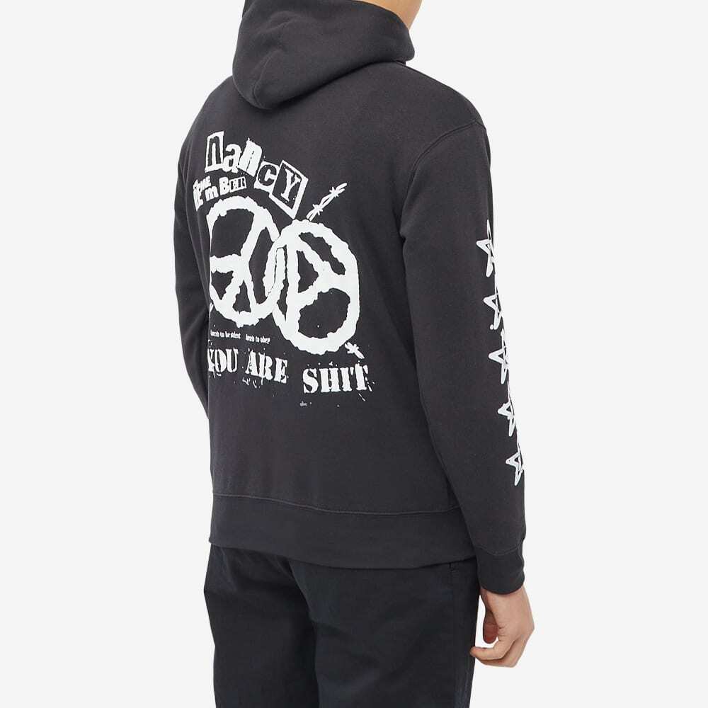 Nancy Men's World Peace Hoody in Black Nancy
