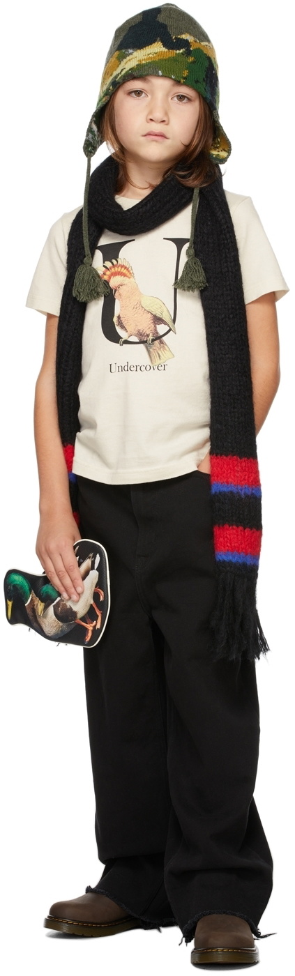 UNDERCOVER Kids Beige Bird T-Shirt Undercover