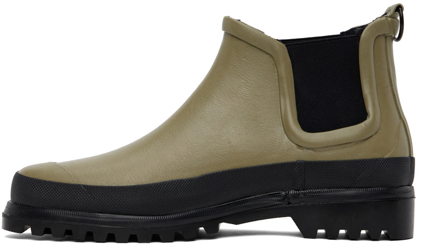 Stutterheim Green Novesta Edition Rainwalker Chelsea Boots Stutterheim