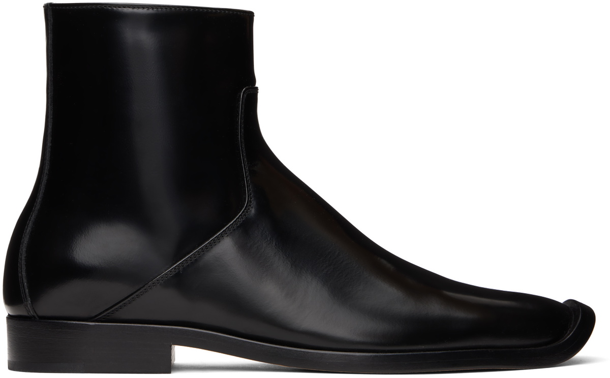 Bottega Veneta Black Comma Ankle Boots Bottega Veneta