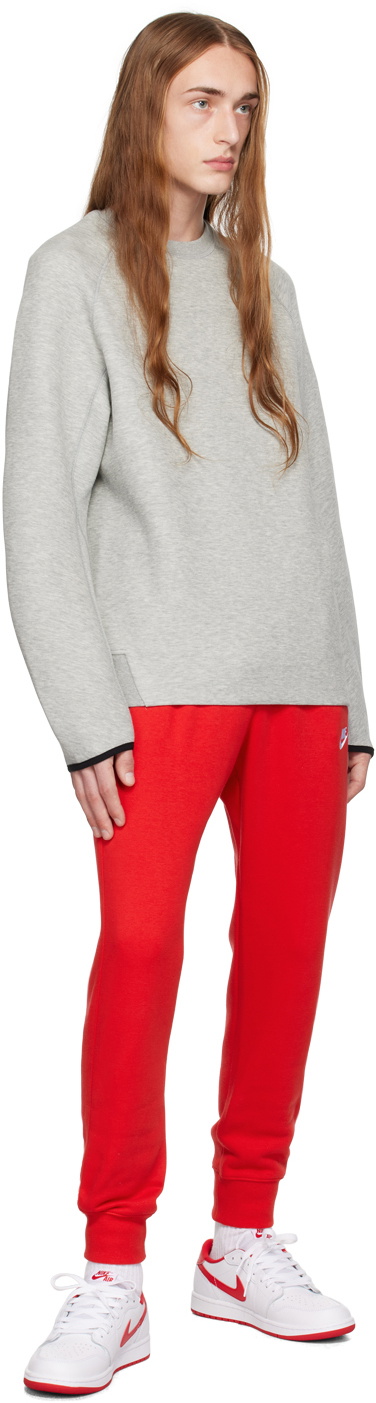 Nike Red Embroidered Sweatpants Nike