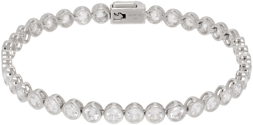 Hatton Labs Silver Round Tennis Bracelet Hatton Labs