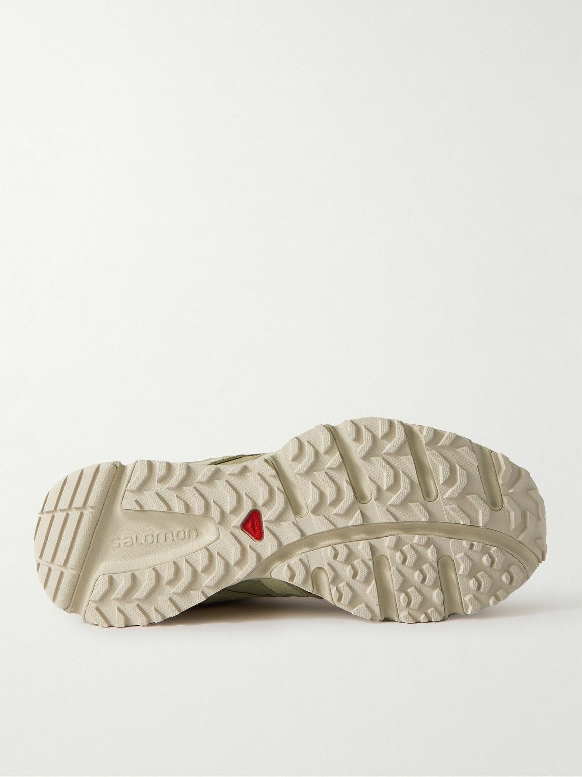 Salomon - X-Mission 4 Suede, Ripstop and Mesh Running Sneakers - Green ...