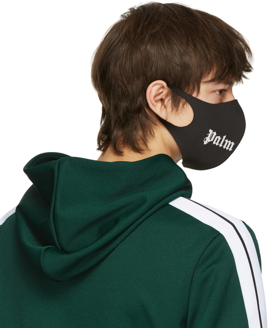 Palm Angels Black Logo Mask Palm Angels