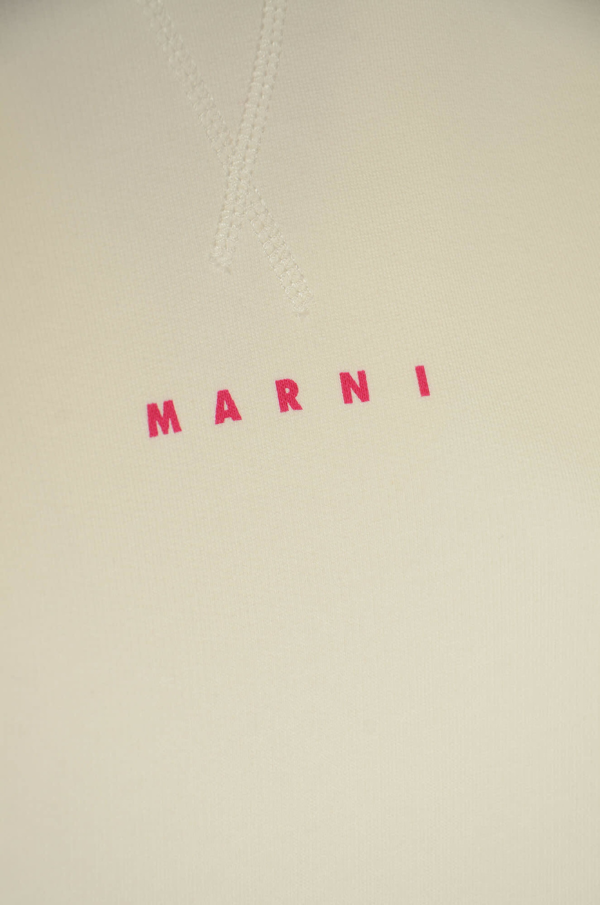 Marni Drawstring Hood Logo Hoodie Marni