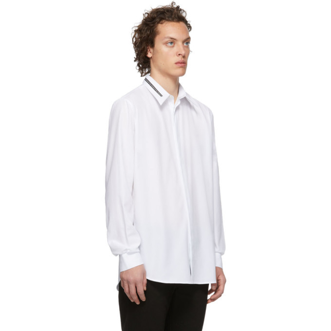 Givenchy White Collar Webbing Shirt Givenchy