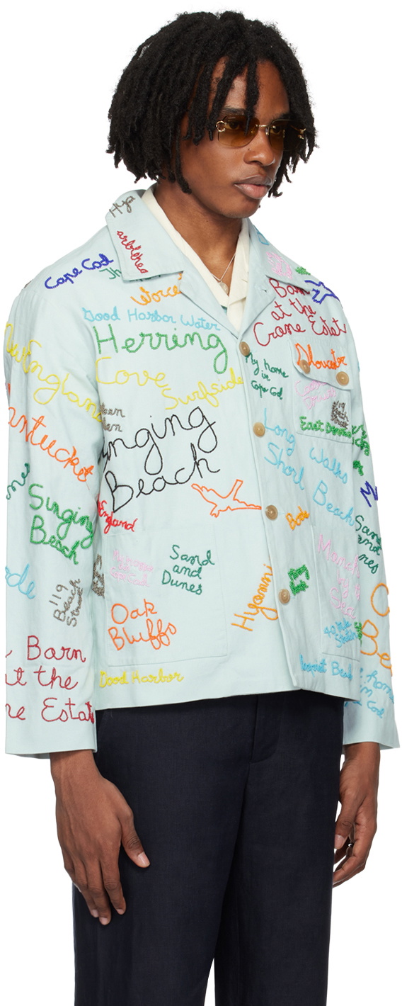 Bode Blue Seashore Jacket Bode