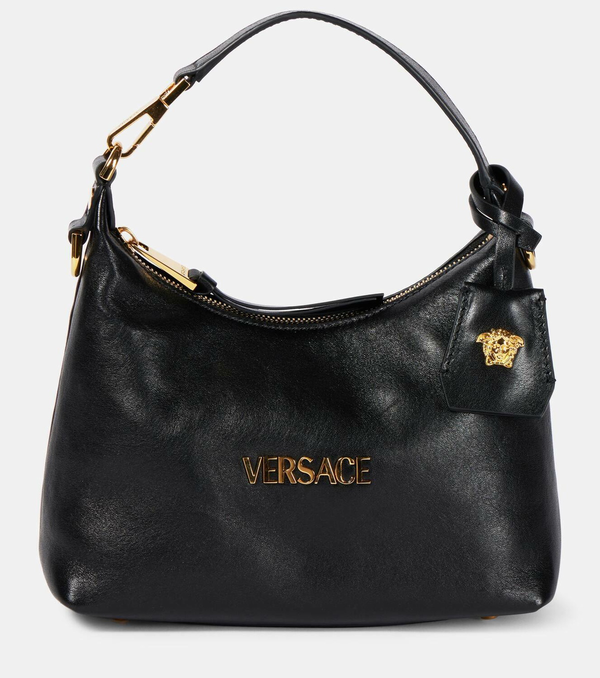 Versace Tag Small leather tote bag Versace