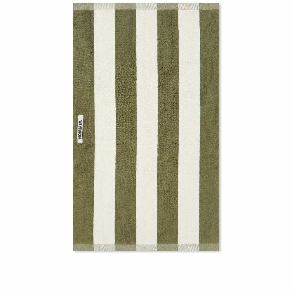 Hommey Hand Towel in Matcha Stripes HOMMEY