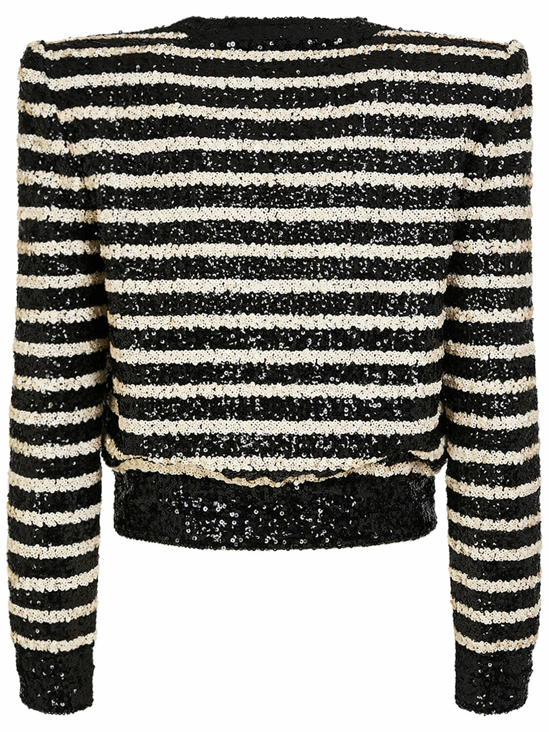 BALMAIN Striped Sequined Jacket Balmain