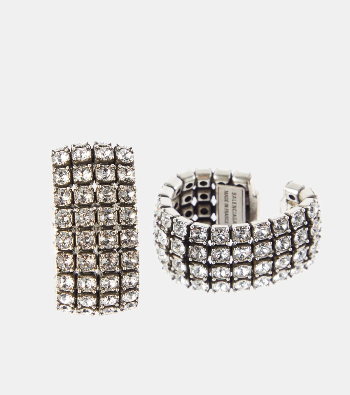 Balenciaga Glam crystal-embellished ear cuffs Balenciaga