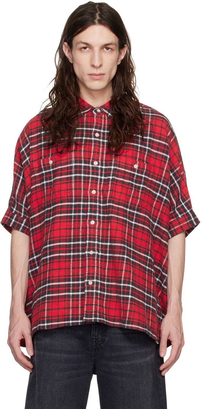 R13 Red Oversized Shirt R13