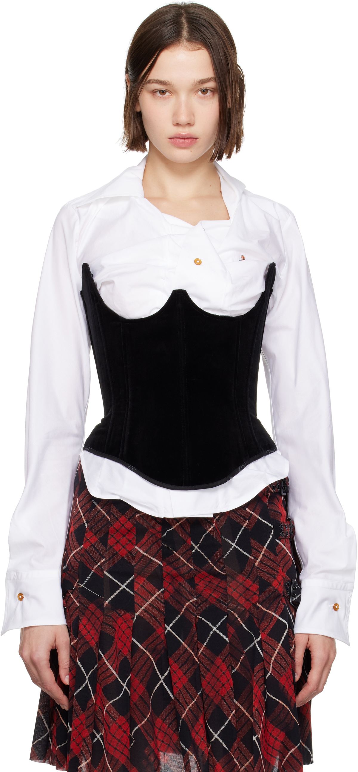 Vivienne Westwood Black Bella Cupless Corset Vivienne Westwood