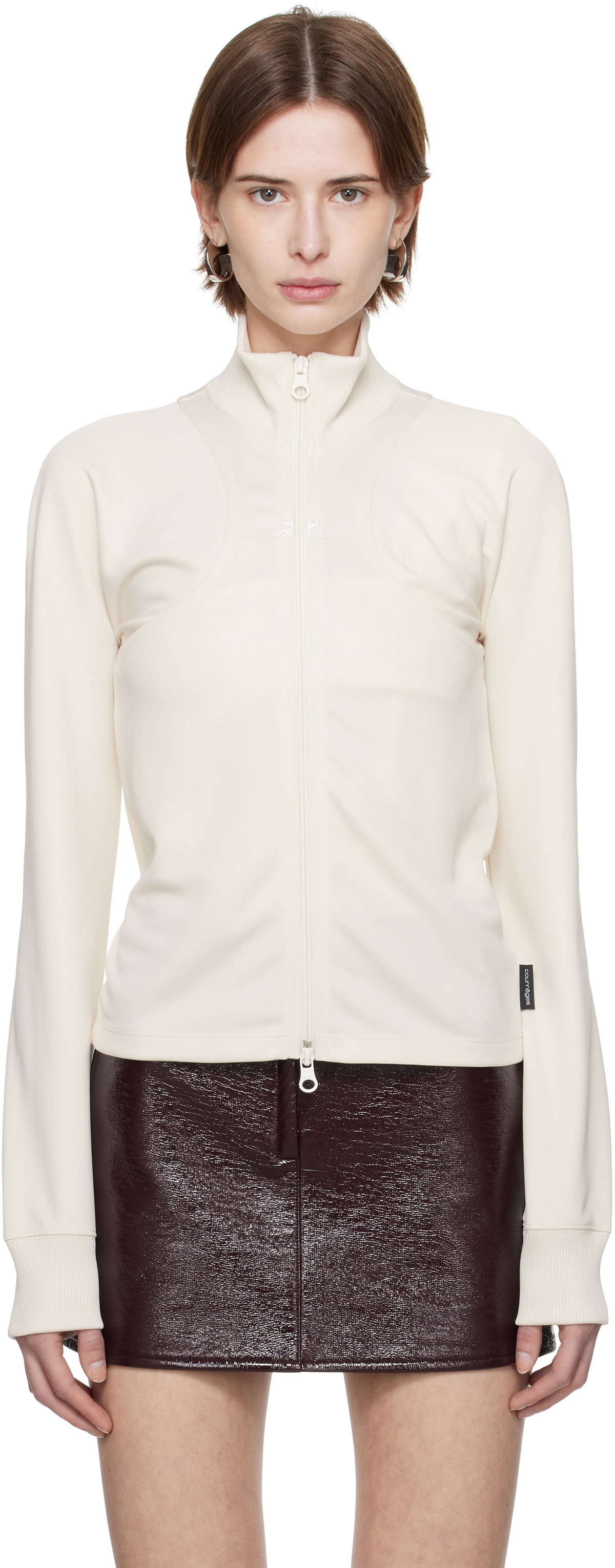 Courrèges Off-White Scuba Interlock Track Jacket Courreges