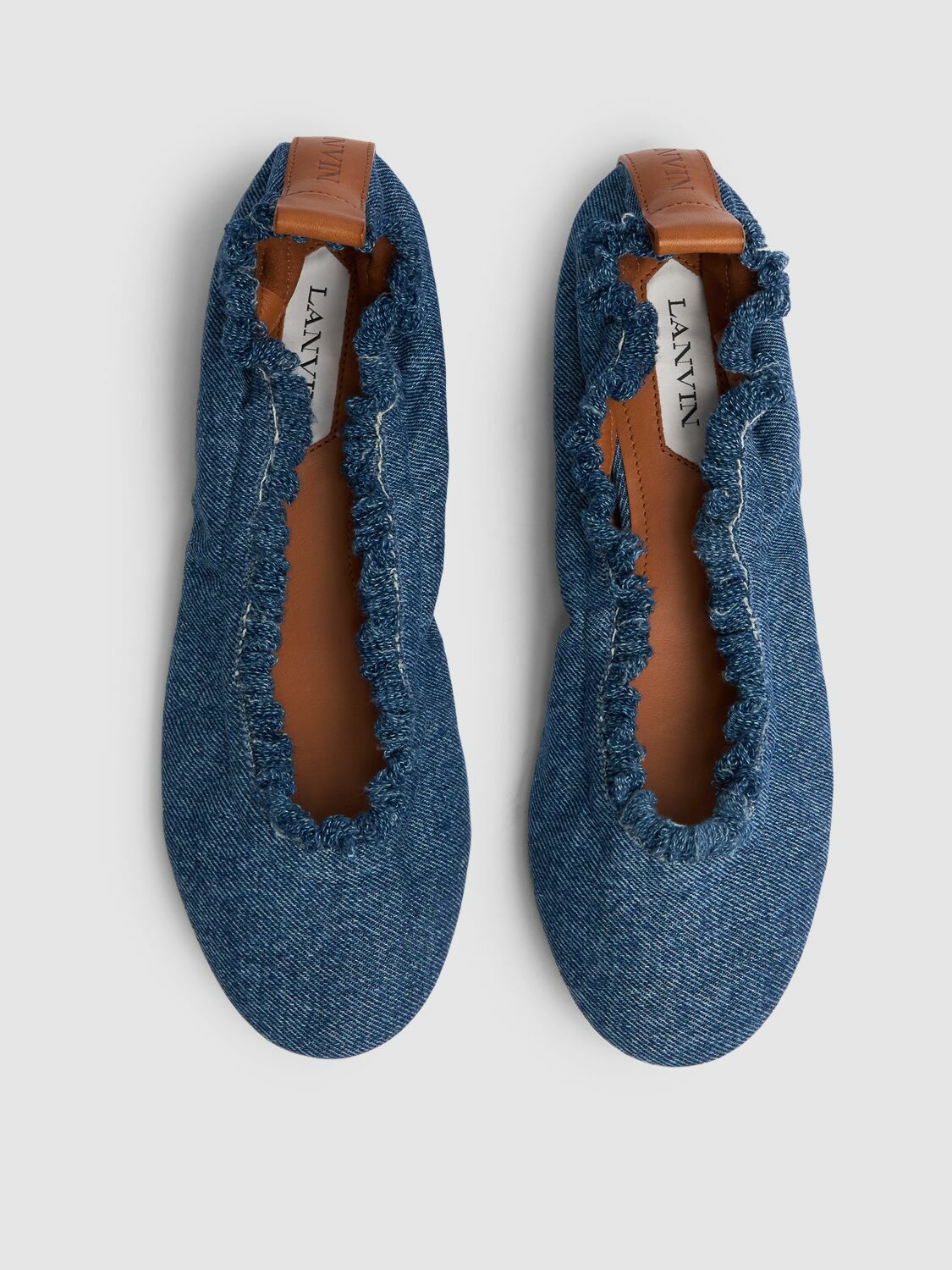 LANVIN 10mm Denim Ballerinas Lanvin