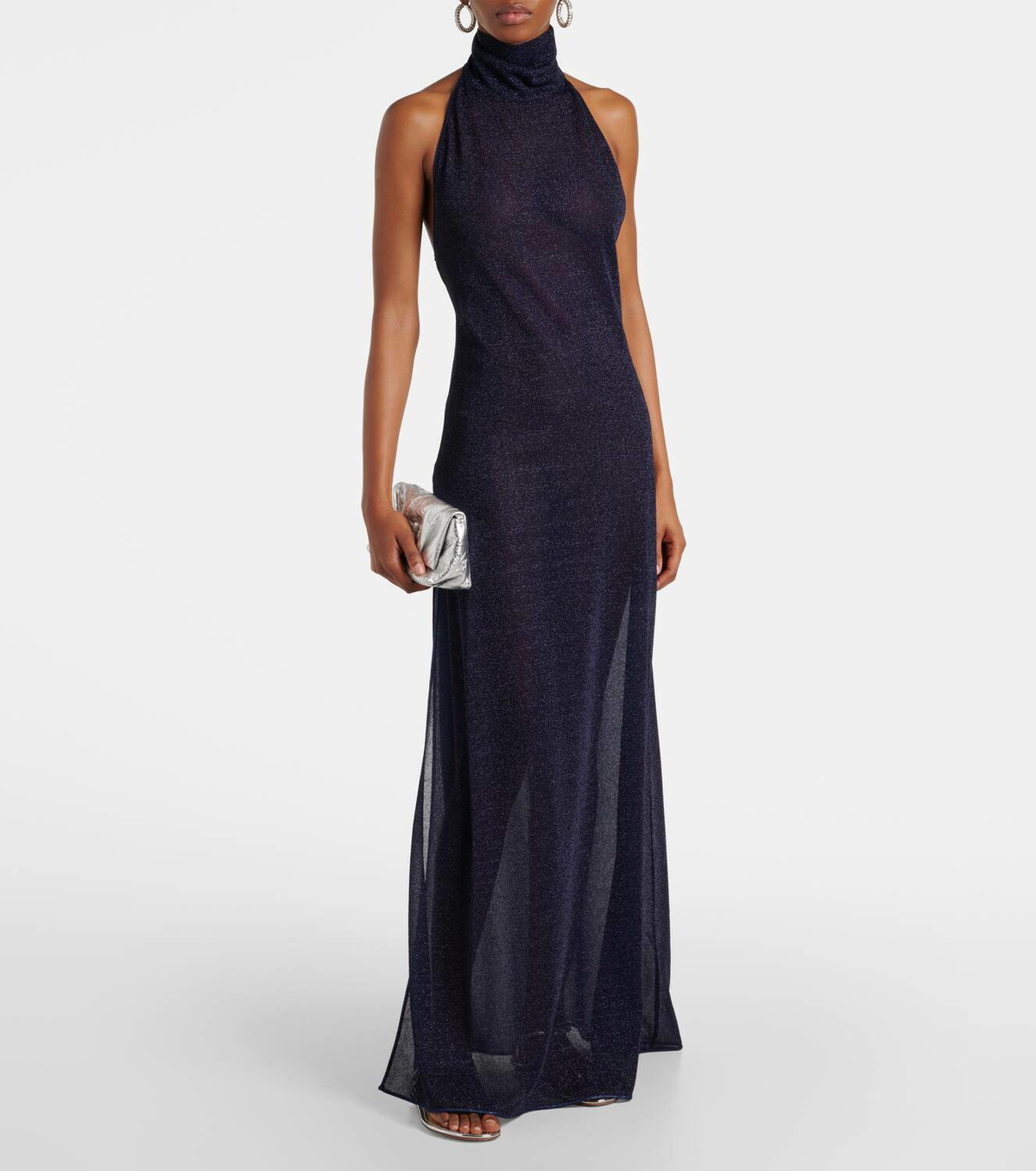 Oséree Lumiere lamé maxi dress Oseree