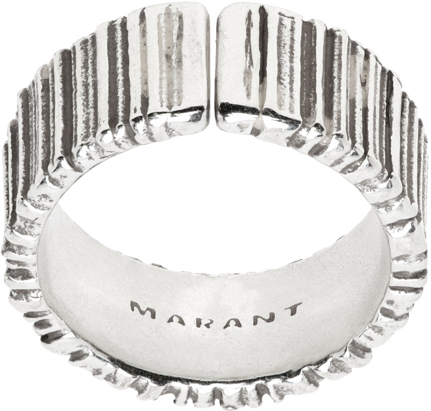 Isabel Marant Silver Embossed Ring Isabel Marant
