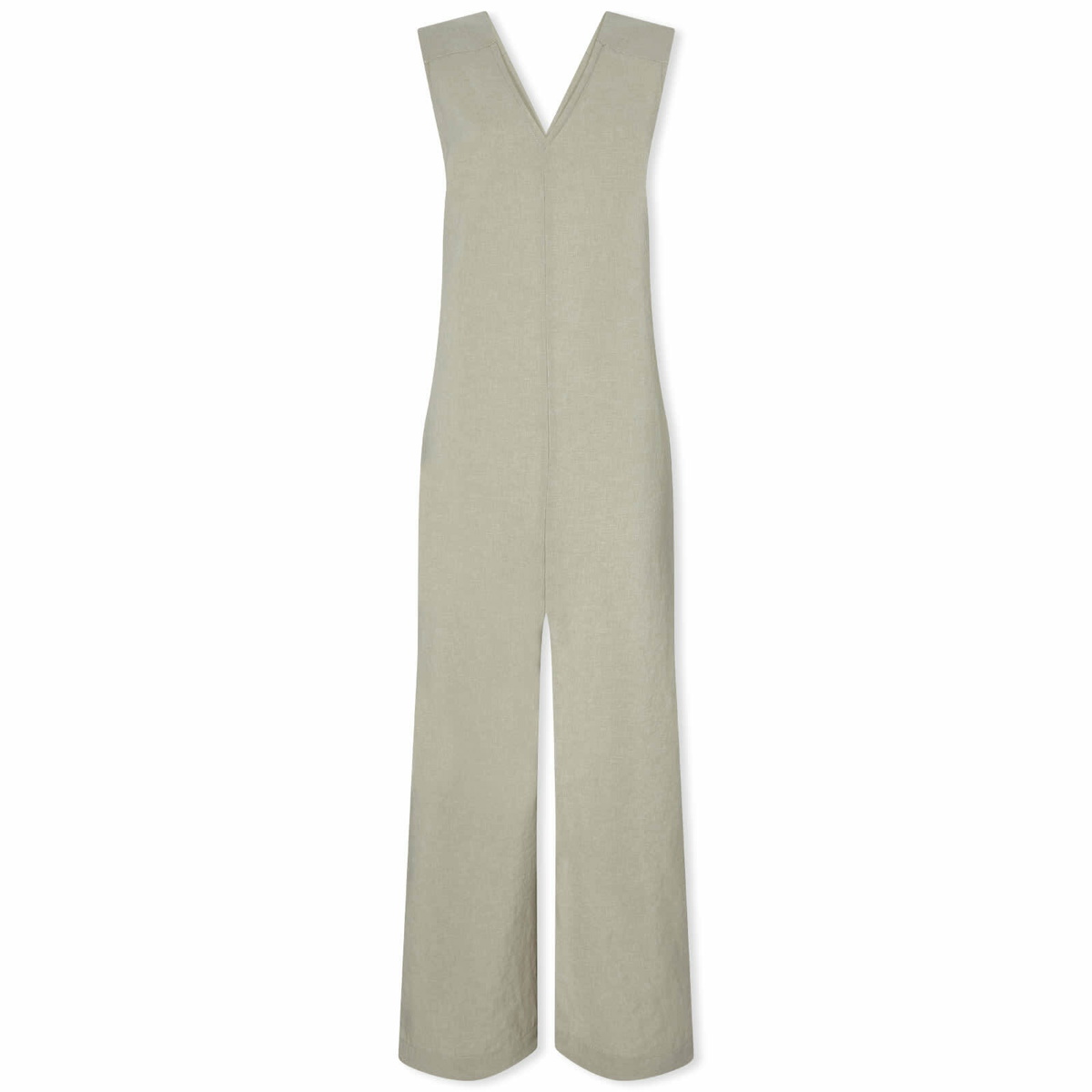 Snow Peak Women's Light Poplin Overalls in Beige Snow Peak