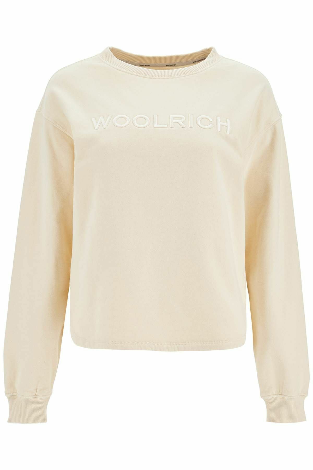 WOOLRICH "embroidered logo crewneck White Woolrich