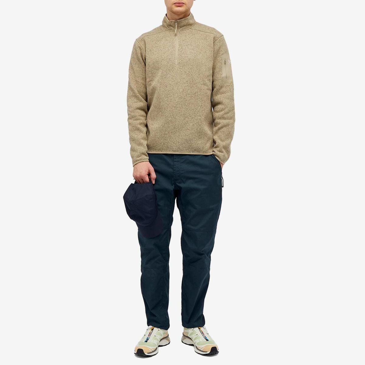 Arc'teryx Men's Covert Half Zip in Smoke Bluff Heather Arc'teryx