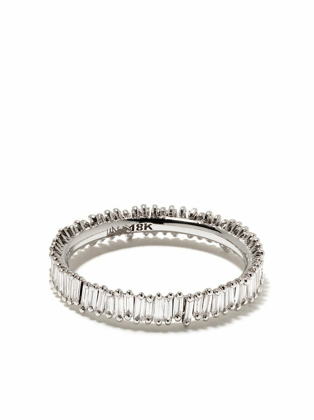 Suzanne Kalan 18K White Gold Classic Diamond Ring Suzanne Kalan
