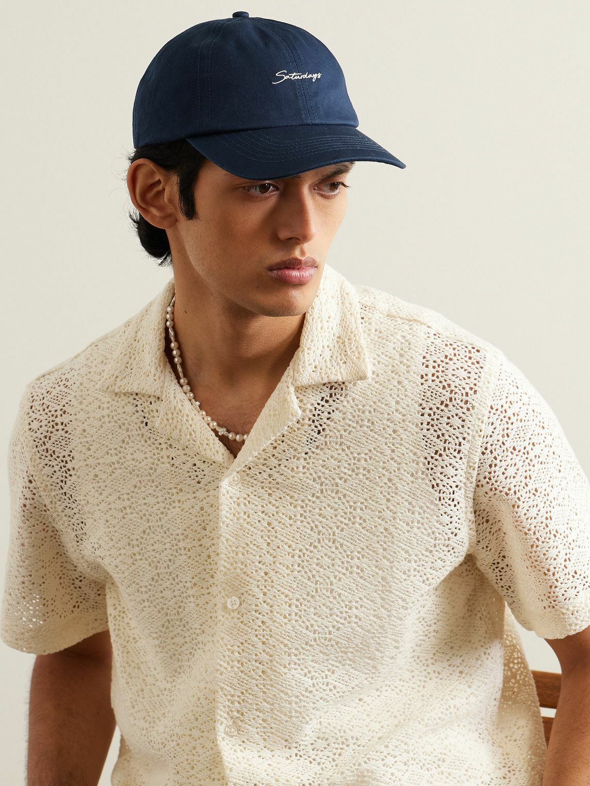 Saturdays NYC - Abie Logo-Embroidered Cotton-Twill Baseball Cap ...