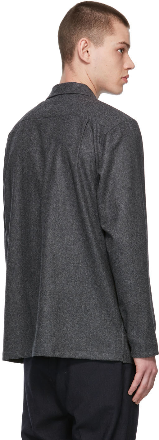 Ring Jacket Grey Wool Chore Jacket