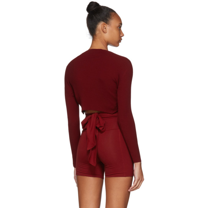 Live the Process Red Knit Cross Body Sweater Live the Process