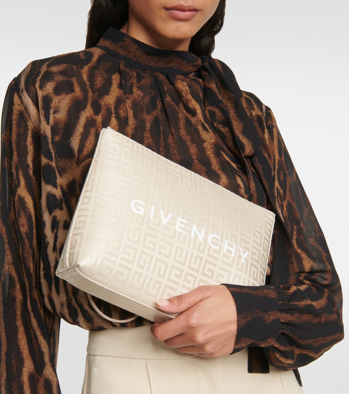 Givenchy Logo coated canvas pouch Givenchy