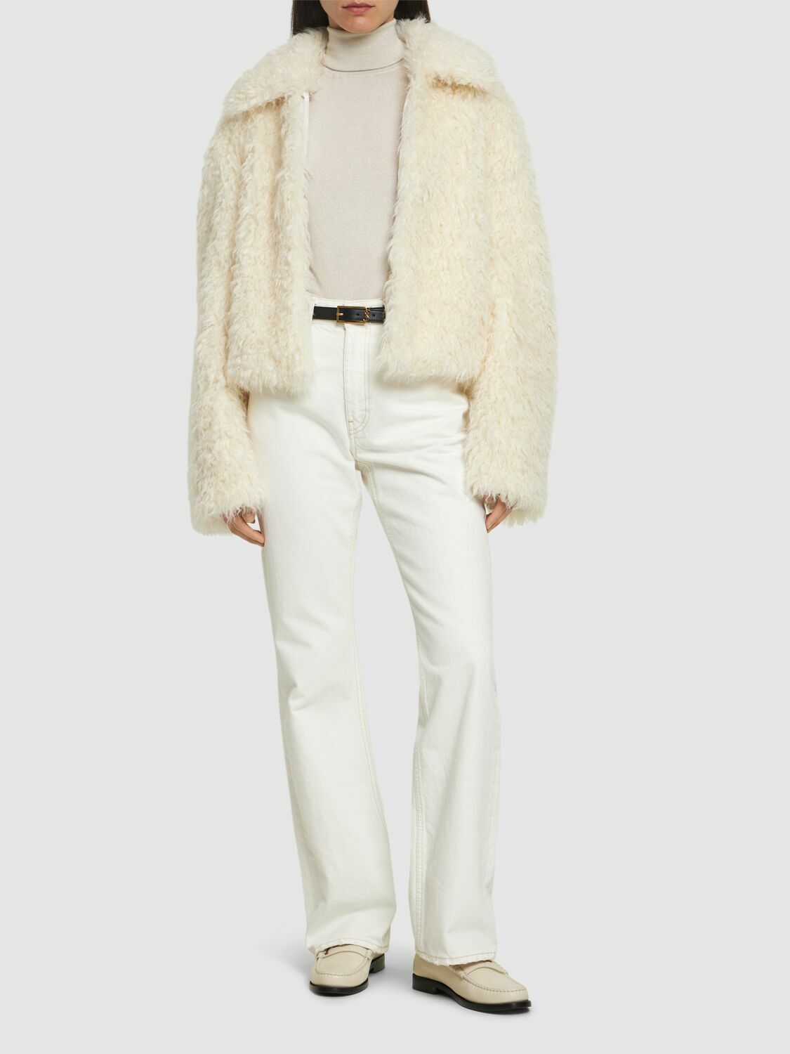 MSGM Furry Short Coat MSGM