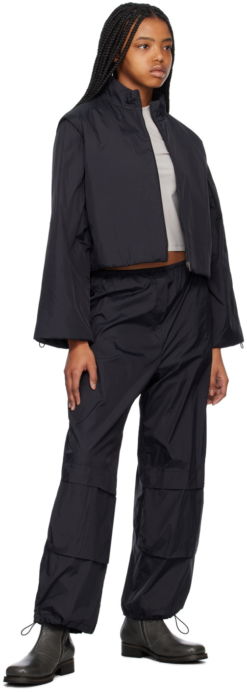 AMOMENTO Black Detachable Sleeve Reversible Jacket AMOMENTO