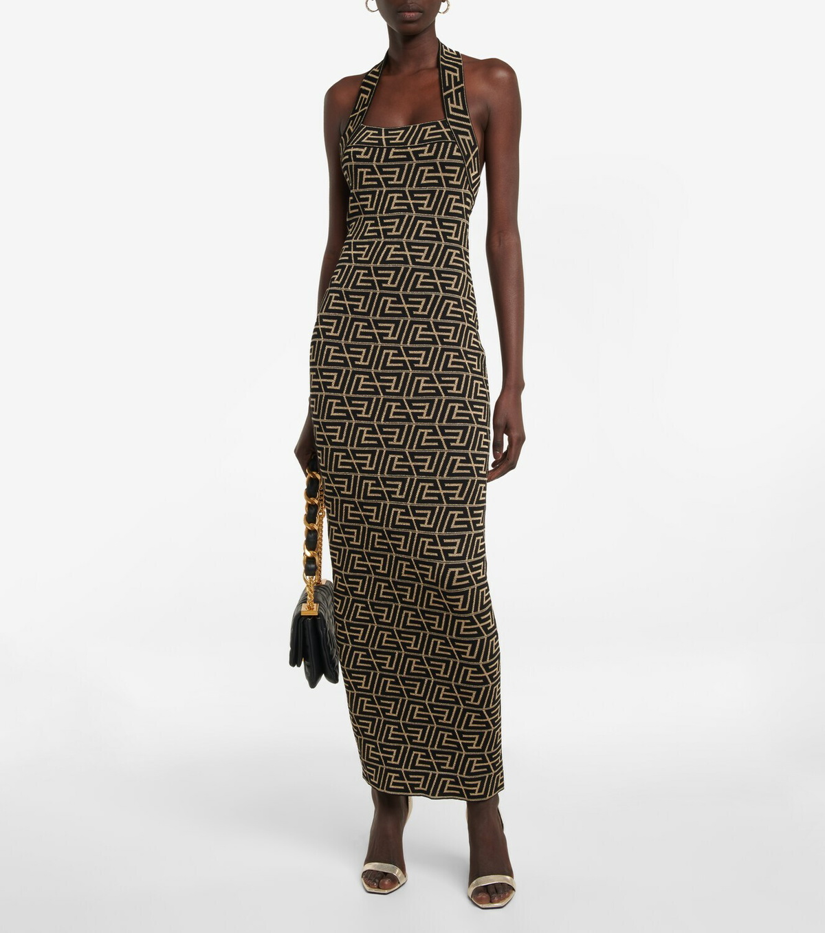 Balmain - Monogram jacquard maxi dress Balmain