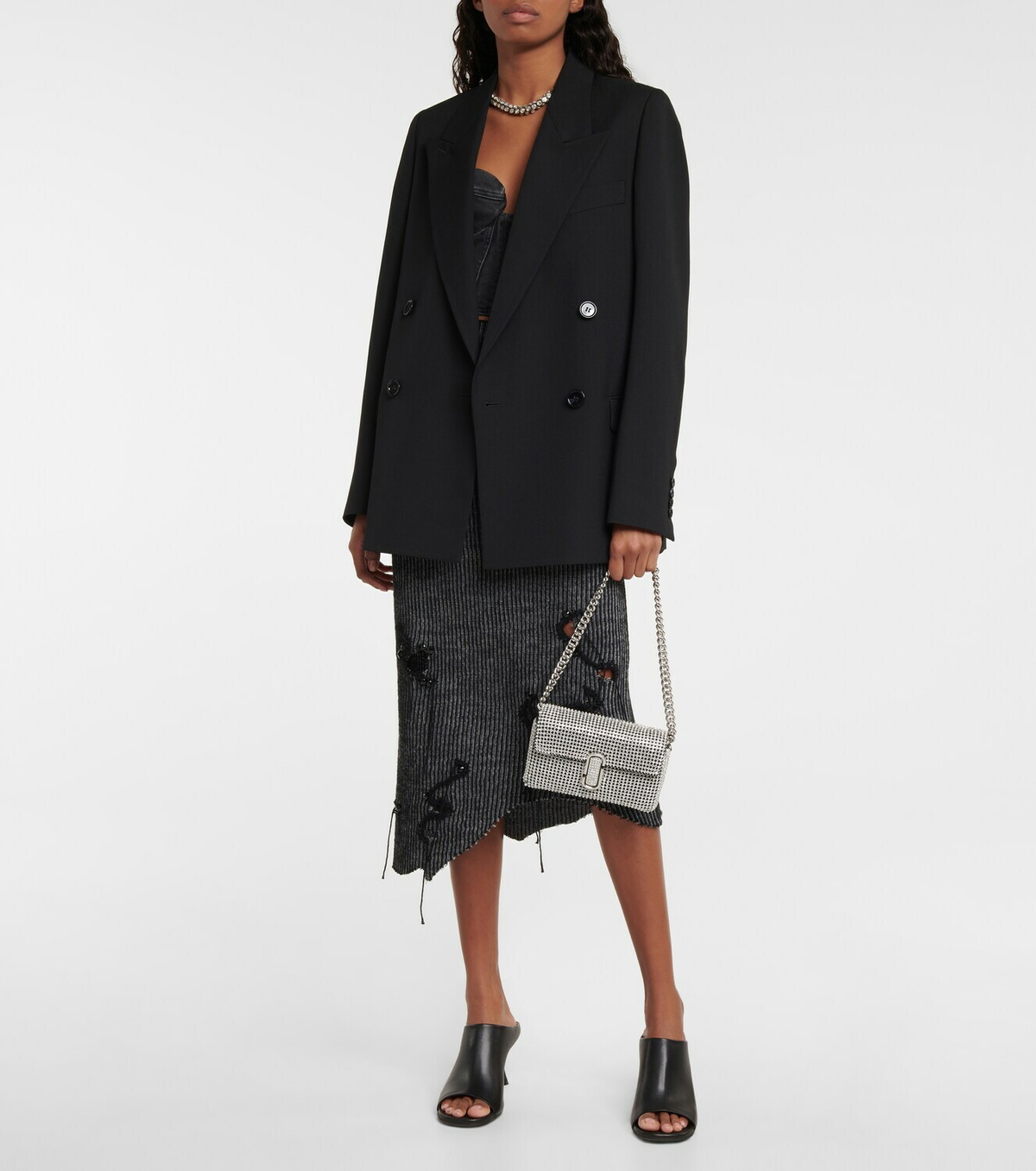 Marc Jacobs - The J Marc Mini embellished shoulder bag Marc Jacobs