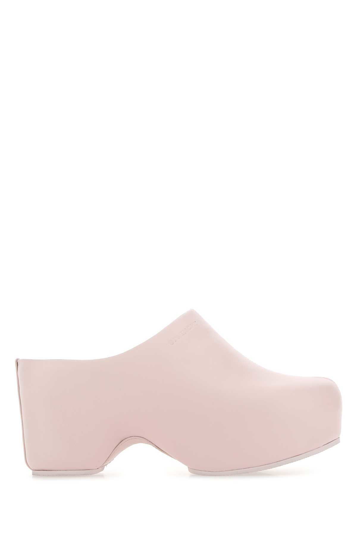 Givenchy Pastel Pink Leather G Clog Mules Givenchy