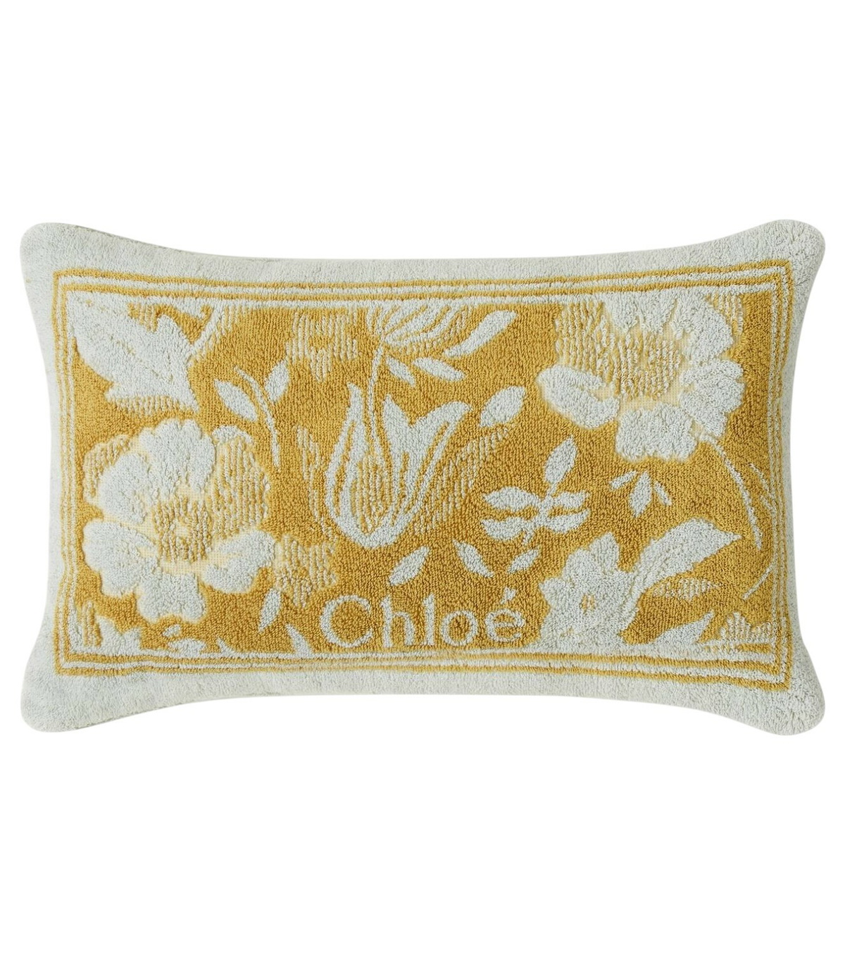 Chloé Floral cotton terry cushion Chloe